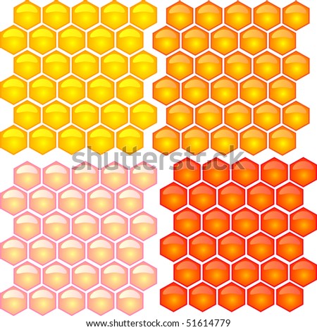 Color Honeycomb Stock Vector (Royalty Free) 51614779 - Shutterstock