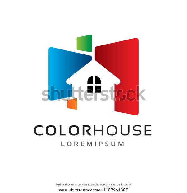 Color House Logo Template Design Vector Stock Vector (Royalty Free ...
