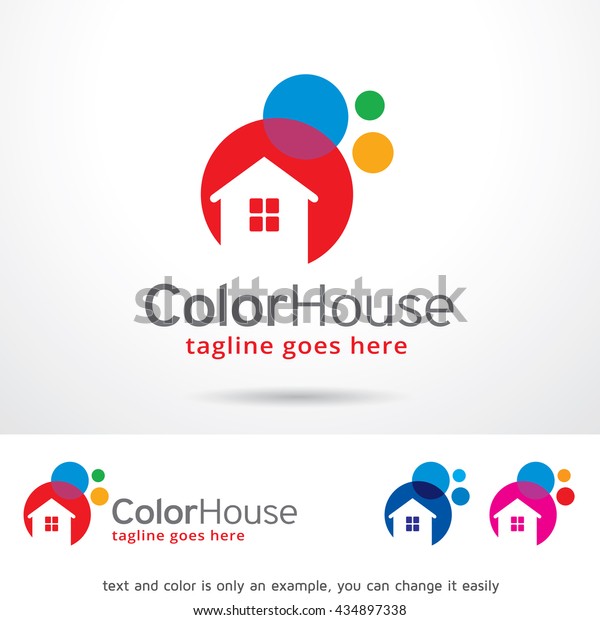 Color House Logo Template Design Vector Stock Vector (Royalty Free ...