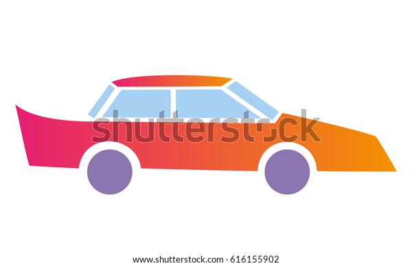 Color Icon Car Stock Vector (Royalty Free) 616155902 | Shutterstock