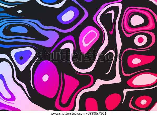 Color Ink On Black Background Watercolor Stock Vector (Royalty Free ...