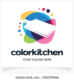 Color Kitchen Logo Design Template Inspiration Stock Vector (Royalty ...