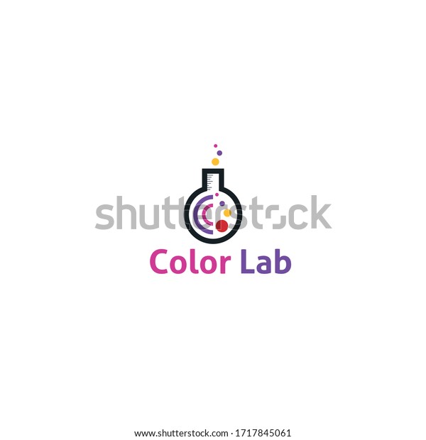 Color Lab Logo Design Template Vector Stock Vector (Royalty Free ...