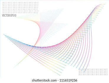 Color Line Abstract Pattern Background Stock Vector (Royalty Free ...