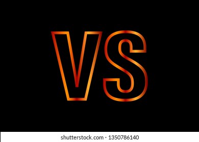 Color Line Versus Logo Vs Letters Stock Vector (Royalty Free ...