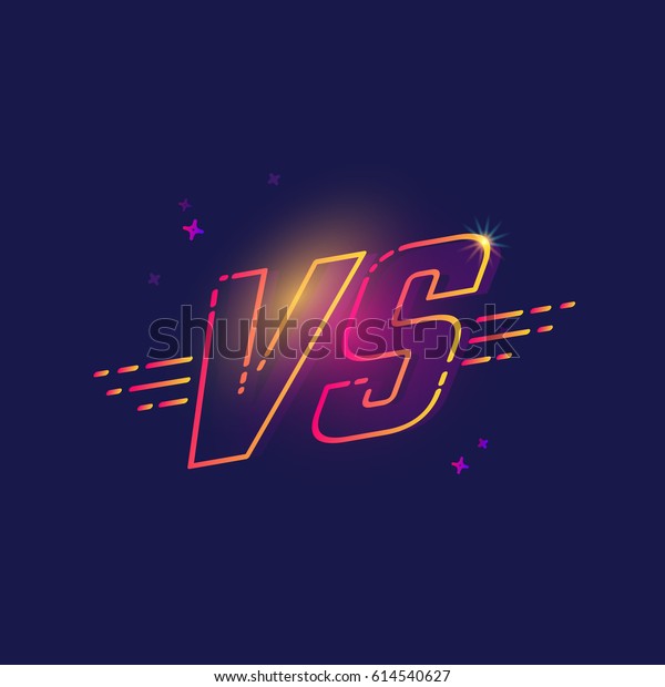 「Color Line Versus Logo Vs Letters」のベクター画像素材（ロイヤリティフリー） 614540627