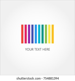 Color Lines Logo Template Rainbow Design Stock Vector (Royalty Free ...