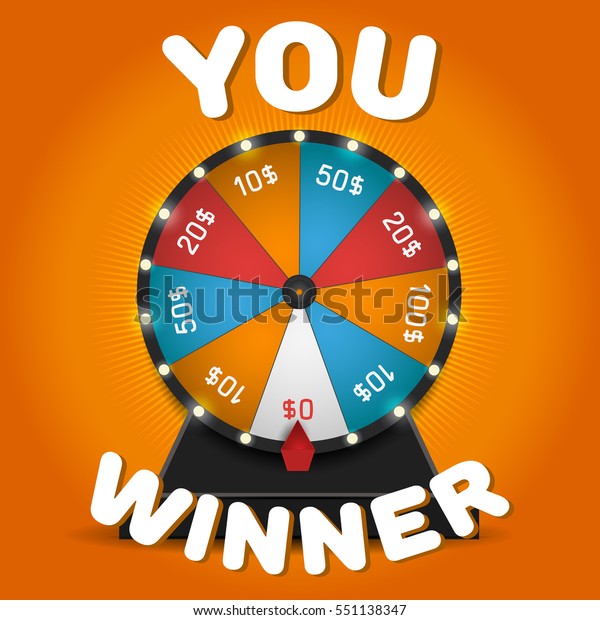 Color Lucky Wheel Template Vector Illustration Stock Vector (Royalty ...