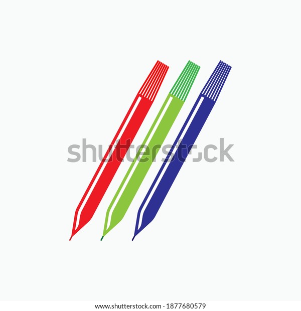 Color Marker Icon Coloring Tool Symbol Stock Vector (Royalty Free ...
