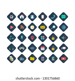 Color Menu Icon Pack Stock Vector (Royalty Free) 1301756860 | Shutterstock