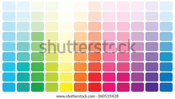 Color Palette Vector Illustration Stock Vector (Royalty Free) 360519428 ...