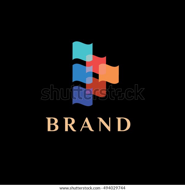 Color Palette Vector Logo Design Bright Stock Vector (Royalty Free ...