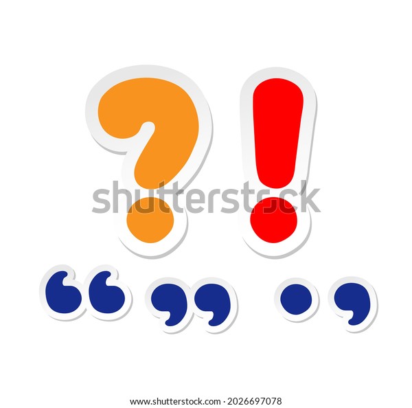 Color Paper Sticker Large Question Mark Stock Vector (Royalty Free ...