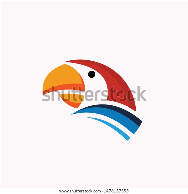 Color Parrot Logo Template Modern Vector Stock Vector (Royalty Free ...