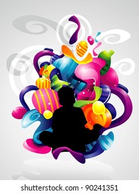 Color People Vector Design Stock Vector (Royalty Free) 90241351