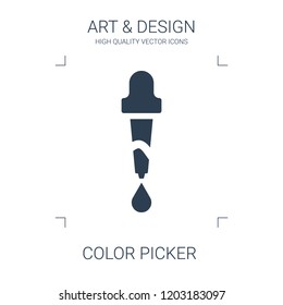 Color Picker Icon High Quality Filled Stock Vector (Royalty Free ...