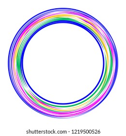 Color Ring Frame On Isolated Background Stock Vector (Royalty Free ...