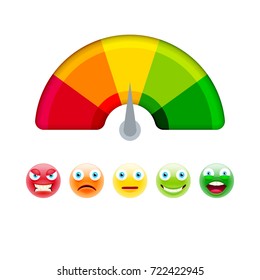 Color Scale Arrow Red Green Scale Stock Vector (Royalty Free) 514796956