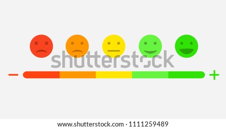 Color Scale Arrow Red Green Scale Stock Vector (Royalty Free ...