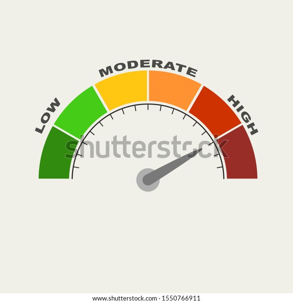 Color Scale Arrow Red Green Scale Stock Vector (Royalty Free ...