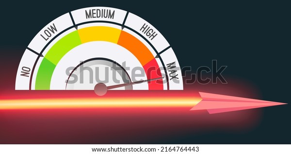 Color Scale Arrow Red Green Caliber Stock Vector (Royalty Free ...
