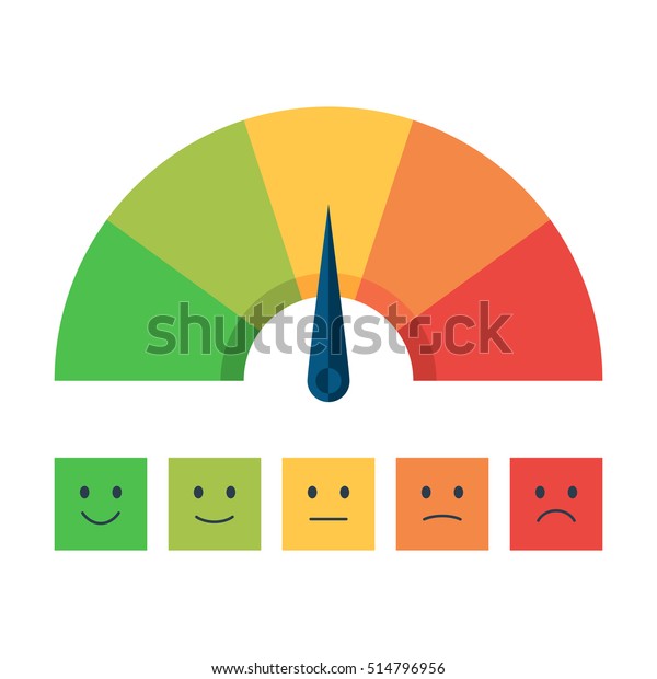 Color Scale Arrow Red Green Scale Stock Vector (Royalty Free) 514796956