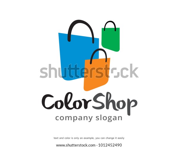 Color Shop Logo Template Design Vector Stock Vector (Royalty Free ...