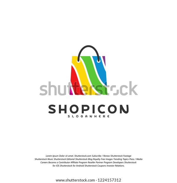 Color Shop Logo Template Design Vector Stock Vector (Royalty Free ...