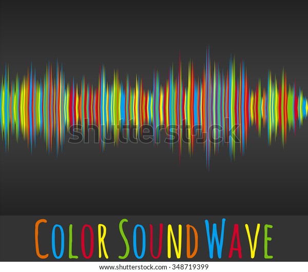 Color Sound Wave Vector Illustration Schedule Stock Vector (Royalty ...
