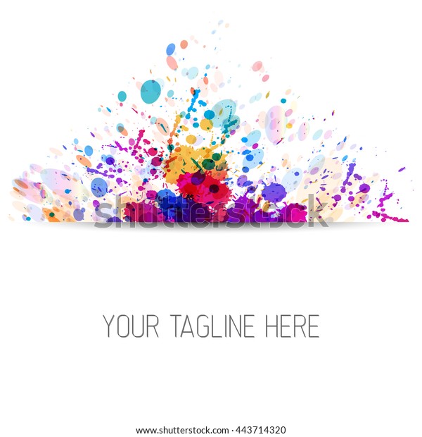 Color Splash Banner Background Design Stock Vector (Royalty Free ...