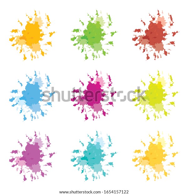 Color Splash On White Background: immagine vettoriale stock (royalty ...