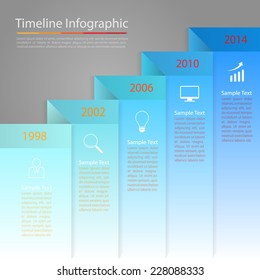 Color Step Design Timeline Templateillustration Stock Vector (Royalty ...