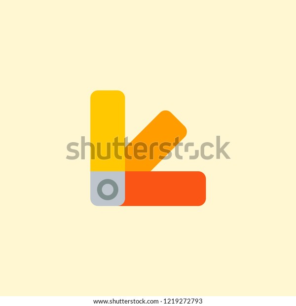 Color Swatches Icon Flat Element Vector Stock Vector (Royalty Free ...