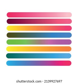 Color Transition Bars Isolated On White Stock Vector (Royalty Free ...