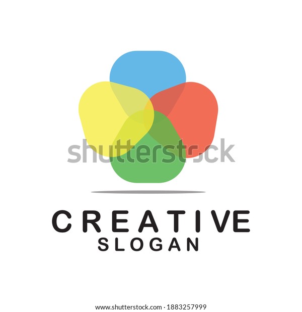 Color Triangle Logo Design Your Company Stock Vector (Royalty Free ...