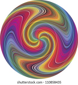 Color Typhoon Vector Circle Vivid Brilliant Stock Vector (Royalty Free ...