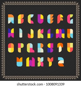 Color Vector Alphabet Stock Vector (Royalty Free) 1008091339 | Shutterstock