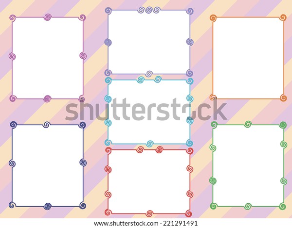 Color Vector Framework Photos On Beautiful Stock Vector (Royalty Free ...
