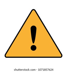 Color Warning Danger Caution Emblem Sign Stock Vector (Royalty Free ...
