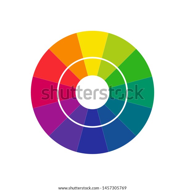 Color Wheel Color Circle Picker Flat Stock Vector (Royalty Free ...
