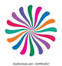 Color Wheel Geometry Shape Illustration Vector Stock Vector (Royalty ...