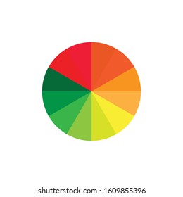 Color Wheel Icon Vector Logo Template Stock Vector (Royalty Free ...