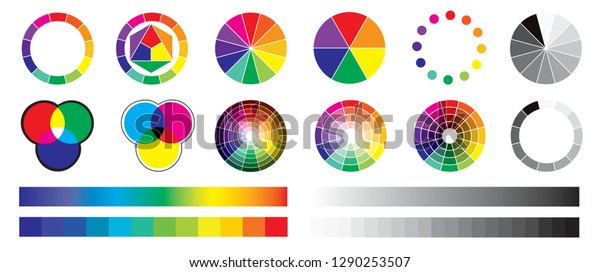 Color wheel pallet spectrum, Complementary, primary, tertiary secondary ...