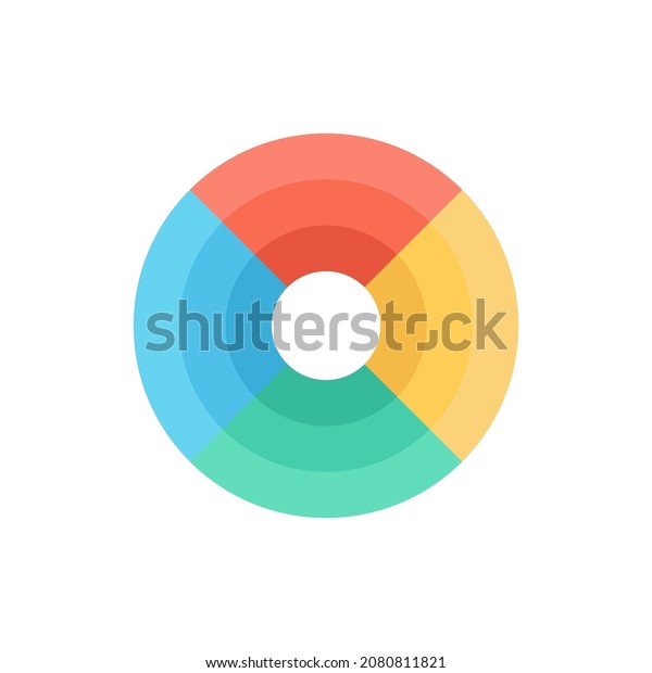 Color Wheel Vector Icon Illustration Stock Vector (Royalty Free ...
