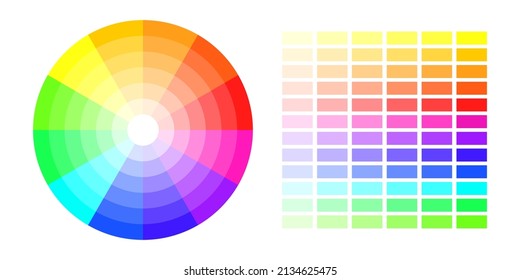 Color Wheel Vector Illustration Color Wheel Stock Vector (Royalty Free ...