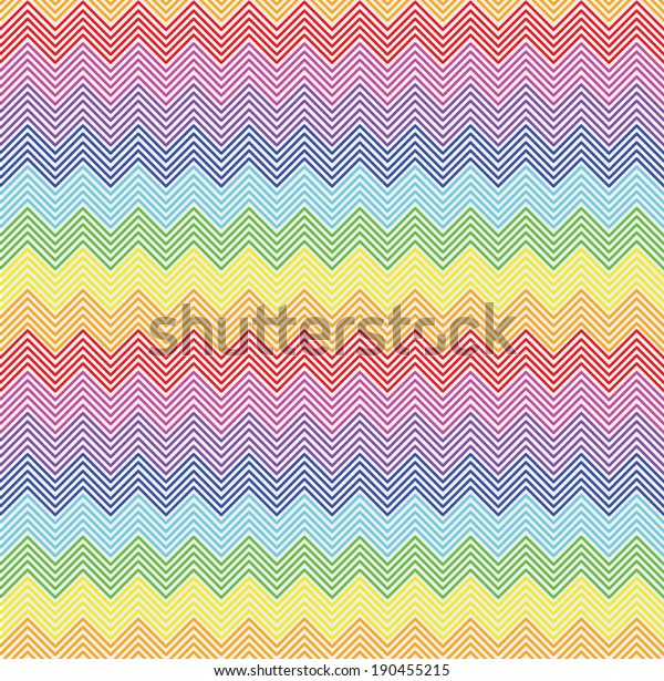 Color Zigzag Texture Seamless Vector Illustration Stock Vector (Royalty ...