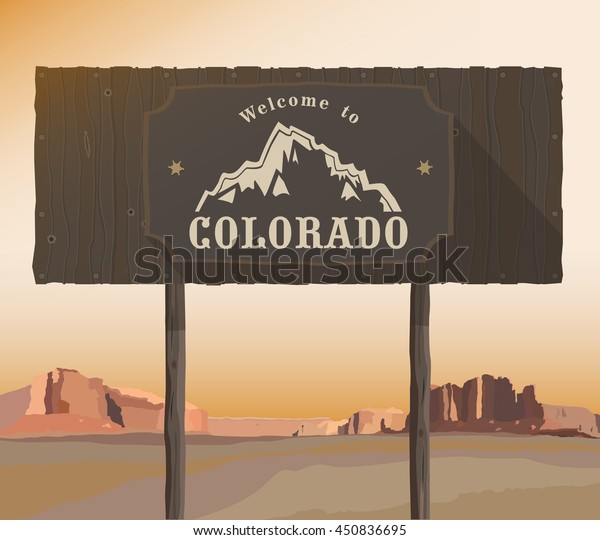 Colorado Billboard Stock Vector (Royalty Free) 450836695 | Shutterstock