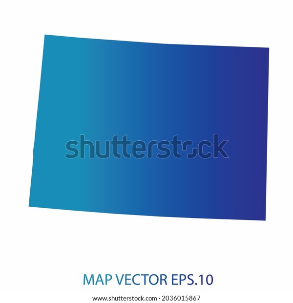 Colorado Map Blue Gradient Color Infographic Stock Vector (Royalty Free ...