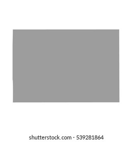 Colorado Map Gray On White Background Stock Vector (Royalty Free ...
