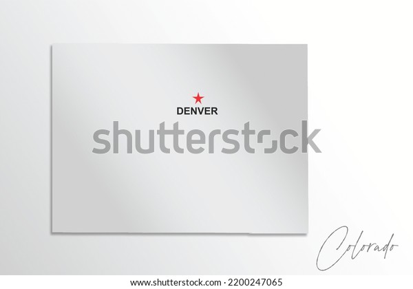 Colorado Map Isolated On White Background Stock Vector (Royalty Free ...
